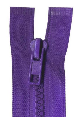 40cm Purple Open End Chunky Zip | eBay