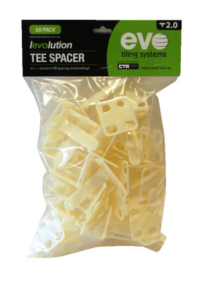 Levolution Tee Spacer - 2mm - 50 Pack - Tile Spacer - tilers tiling ...