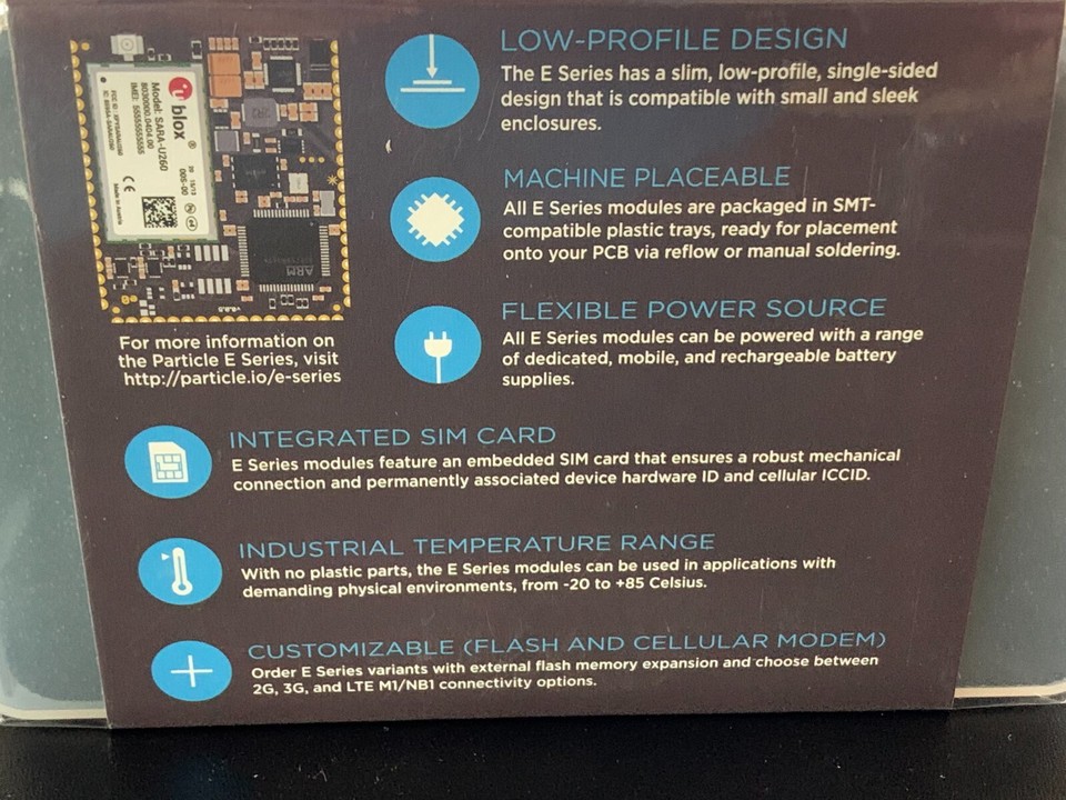 Particle E310 Cellular Development Platform Evaluation Board. Sealed in ...