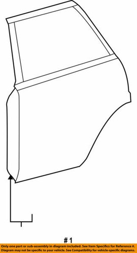 6700435240 Genuine Toyota Panel Sub-assy Rear Door LH 67004-35240 for ...