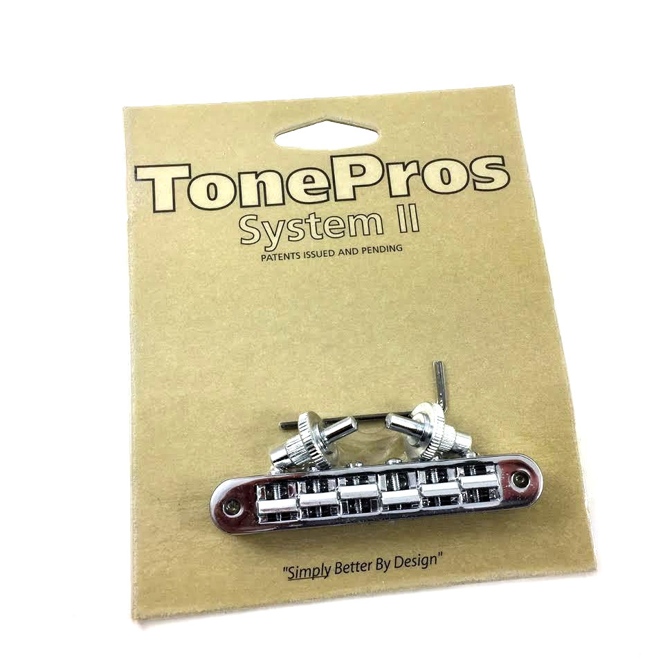 Tone Pros Chrome TP6 Locking Nashville Tunematic Guitar Bridge GB-0543 ...