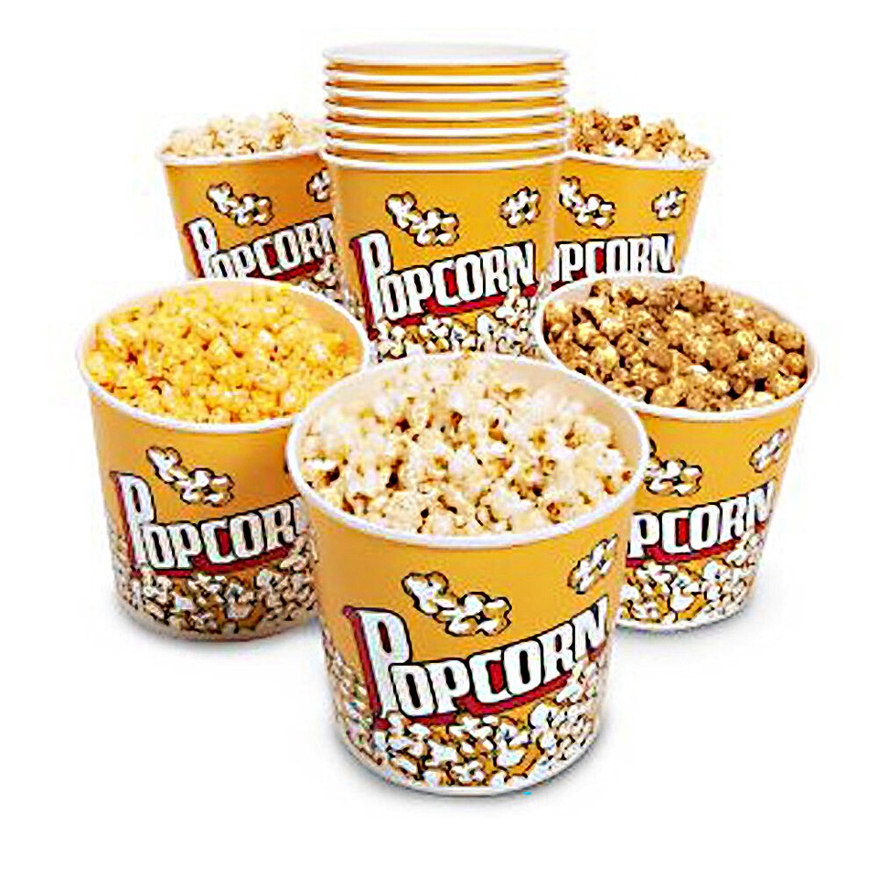 Retro Style Plastic Popcorn Containers Popcorn Boxes Bucket for Movie ...