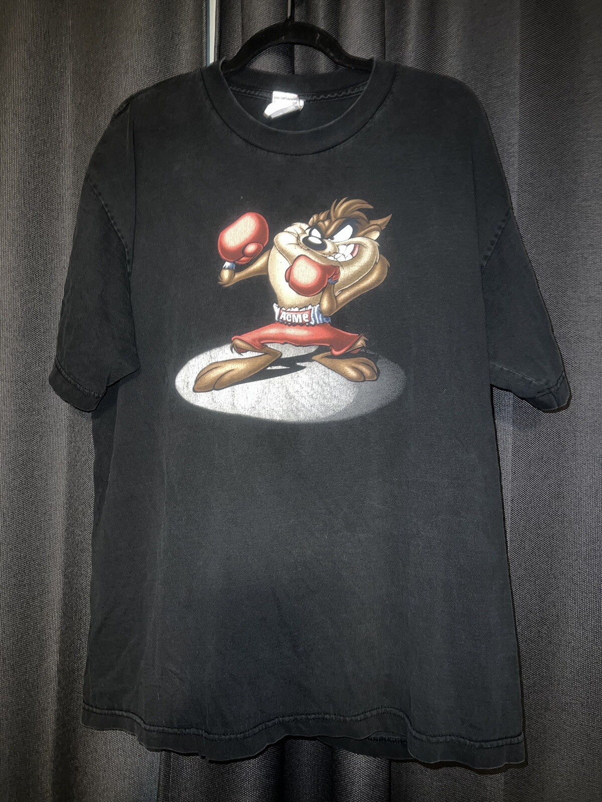 VTG 90s 1999 TAZ Boxing Warner Bros Looney Tunes T-Sh… - Gem