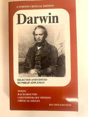A Norton Critical Edition: Darwin by Ed by Philip Appleman Instructor ...