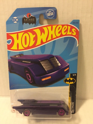 2021 Hot Wheels Purple Batmobile 5/5 Batman The Animated Series 169/250 ...