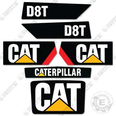Fits Caterpillar D8T Decal Kit Equipment Decals Tractor Crawler Dozer ...