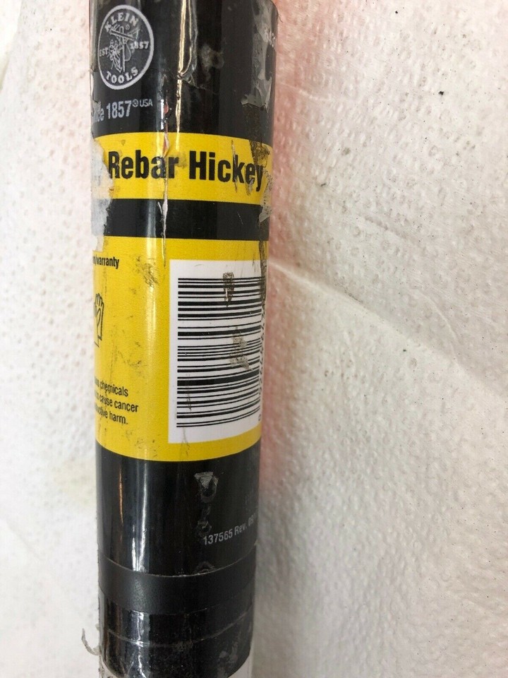 Klein Tools 64310 Rebar Hickey for Bending No. 5 Rebar 65-Degree Angle ...