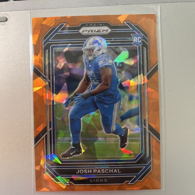 2022 Panini Prizm #389 Josh Paschal RC Rookie Orange CRACKED Ice SP ...