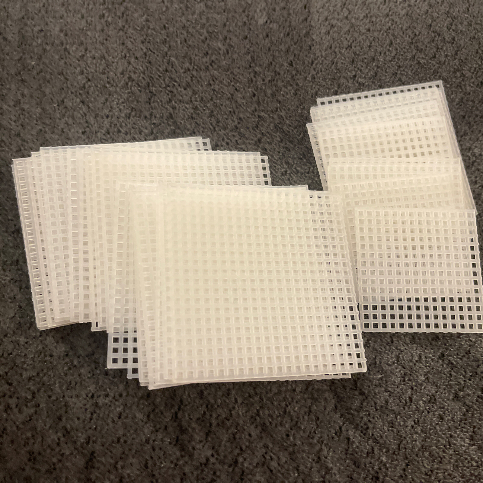 Small Set Of Plastic Canvas Pieces Squares D36 | eBay
