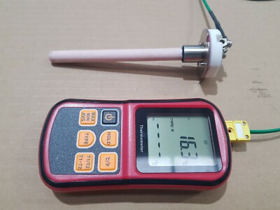 THERMOMETER, PYROMETER FOR HIGH TEMPERATURE FOR KILN, POTTERY, GLASS ...
