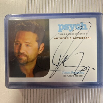 Jason Priestley as Clive Noble Psych Seasons 5-8 Card Auto Talent Proof ...