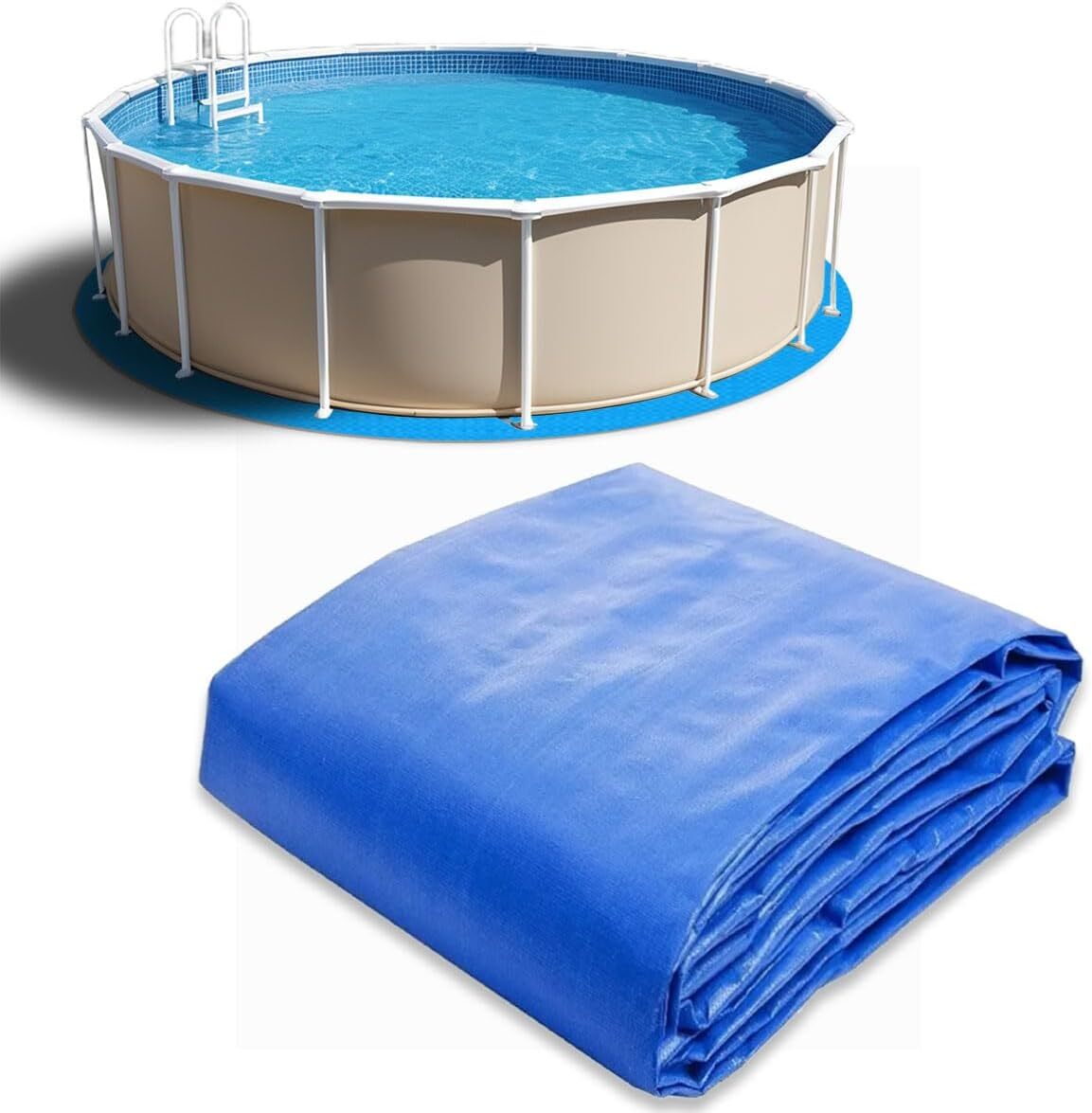 Pool Liner Pad 15ft Heavy Duty – Felt Ground Mat To Protect Above ...