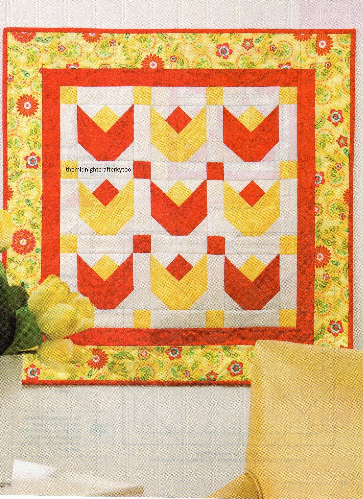 Blooming Tulips Quilt Pattern Pieced/Paper Pieced TM | eBay