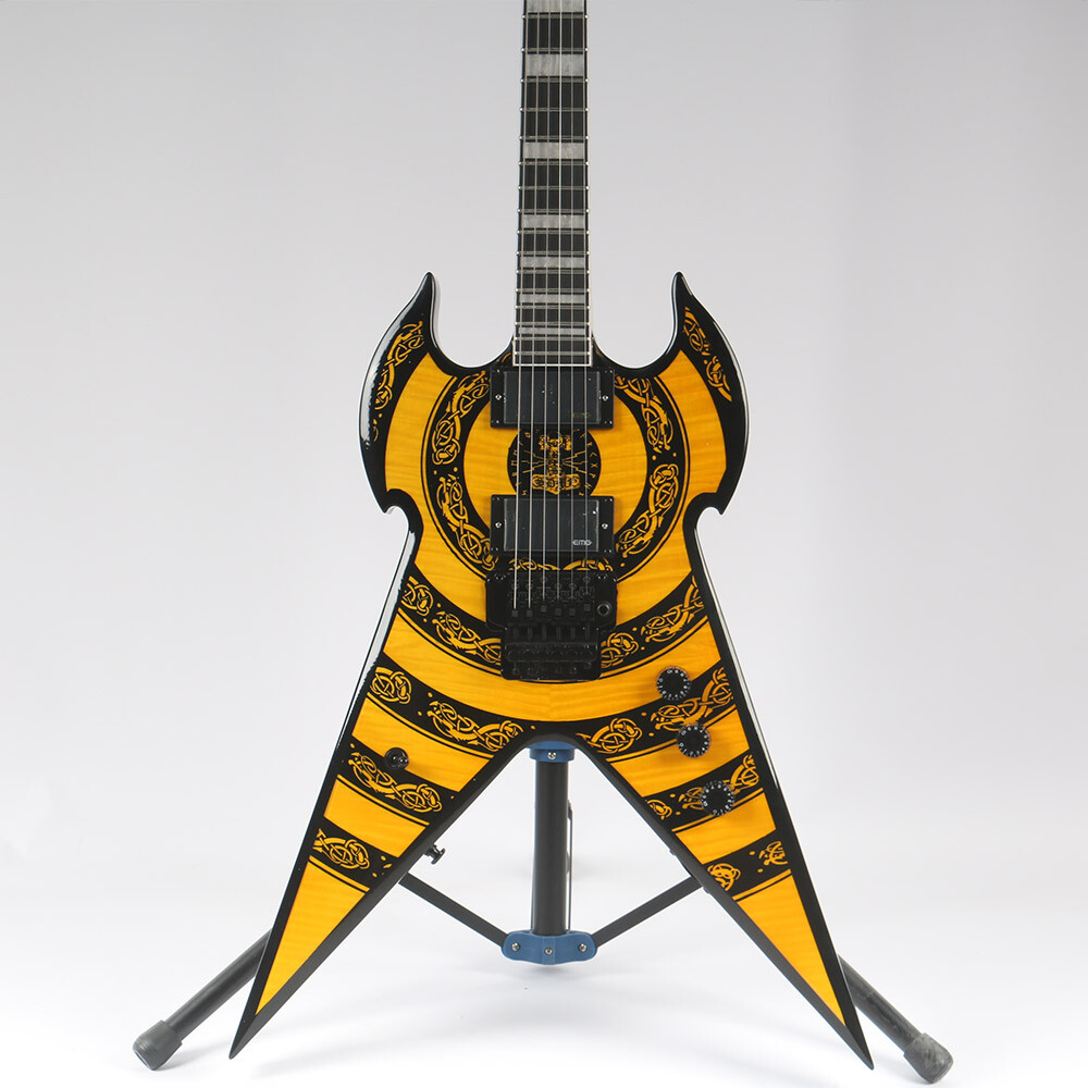 Warhammer ZV Norse Dragon Zakk Wylde Electric Guitar Flamed Maple Top ...