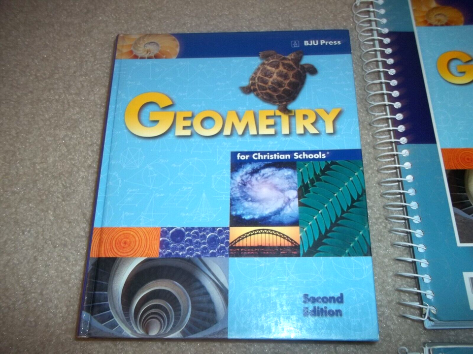 BJU Geometry (2nd Ed) Tests, Textbook & Teachers Edition Books 1 & 2 no ...