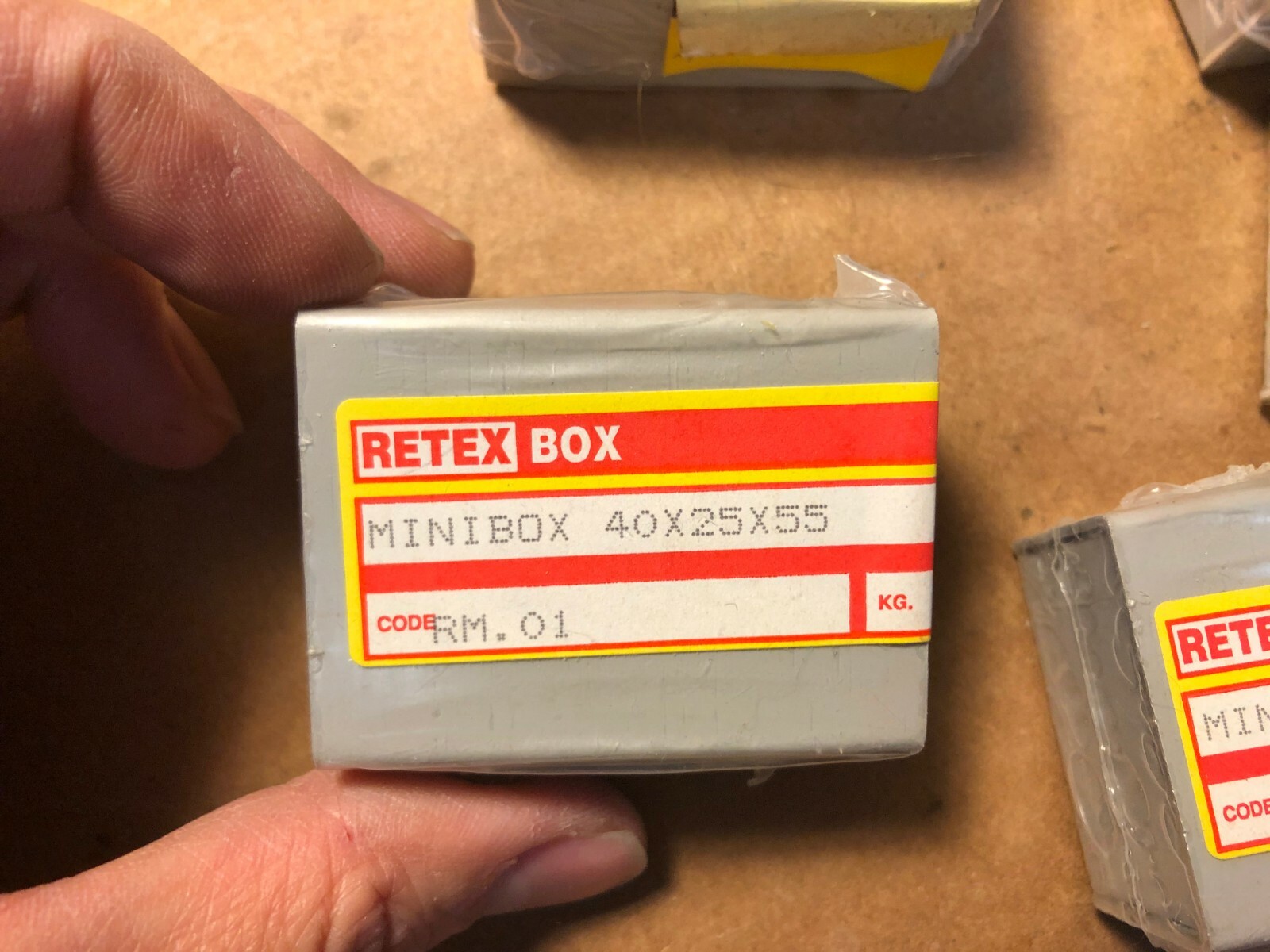Lot of 6 New Retex Project Boxes 1.57" x .98" x 2.1" 40mm 25mm 55mm ...