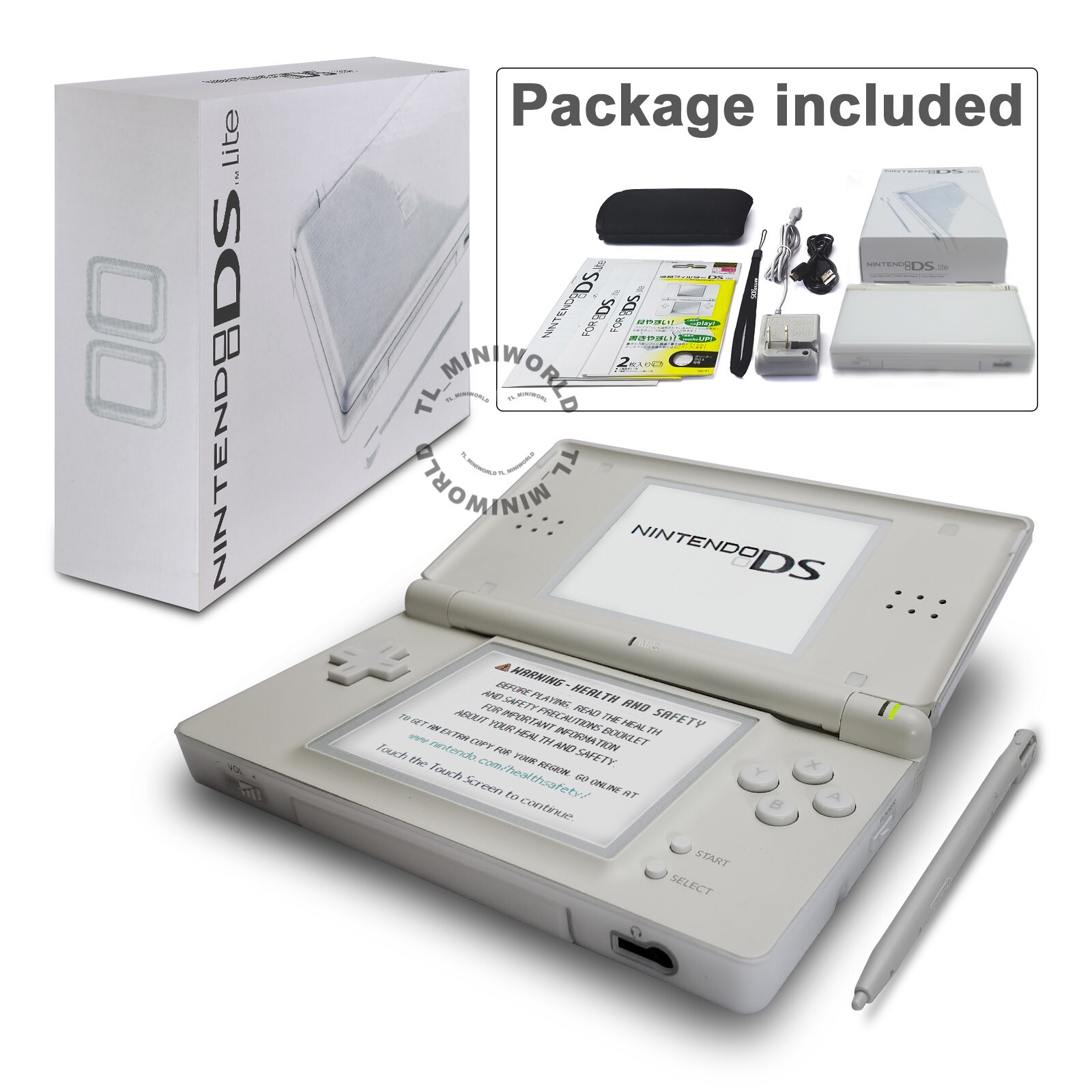 Nintendo DS Lite & Game boy Advance HandHeld Console System Polar White ...