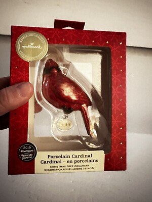 Hallmark Keepsake Premium Porcelain Ornament Red Cardinal 2019 | eBay