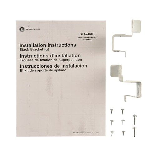 OEM GE GFA24KITL Dryer 24 Frontload Stacking Kit 689129352797| eBay