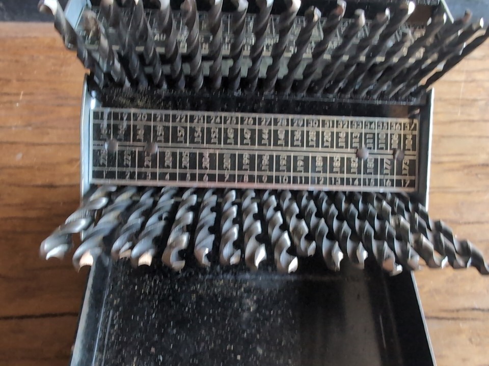 Vtg Metal Craftsman Automatic Self-Positioning Drill Index Box Case 58/ ...