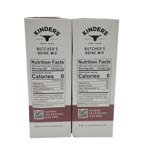 Kinder's Butcher's Turkey Brine Kit With Bag Buttery Blend 11.25 oz 2 ...