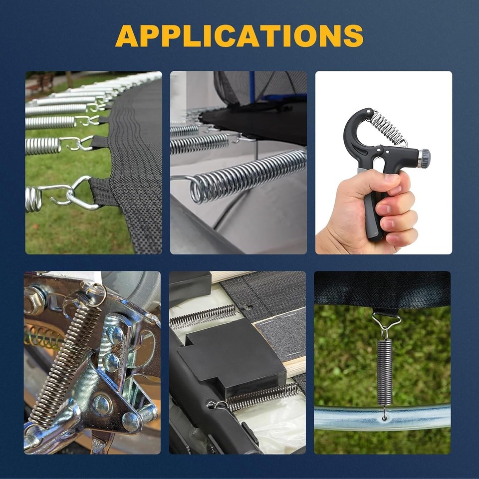 Extended Tension Spring Wire Diameter 0.03",OD 0.24",Free Length 1.57 ...