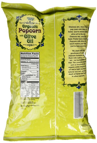Organic Olive Oil Popcorn Awesome Snack 5 Ounce Pack for All Ages | eBay