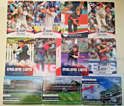 Offical 2018 England CRICKET ECB base & Parallel cards Tap n Play pick ...