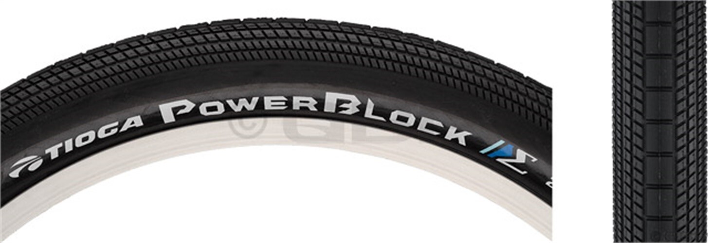 Tioga Powerblock S-Spec Tire - 20 x 1.6, Clincher, Folding, Black ...