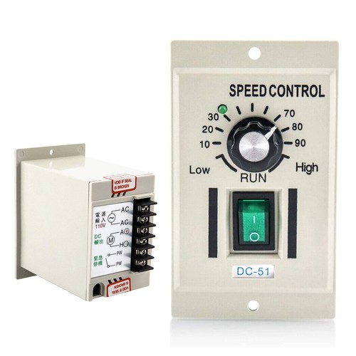 AC 110V Knob Motor Speed Controller DC 0-90V Variable Adjustable Speed ...
