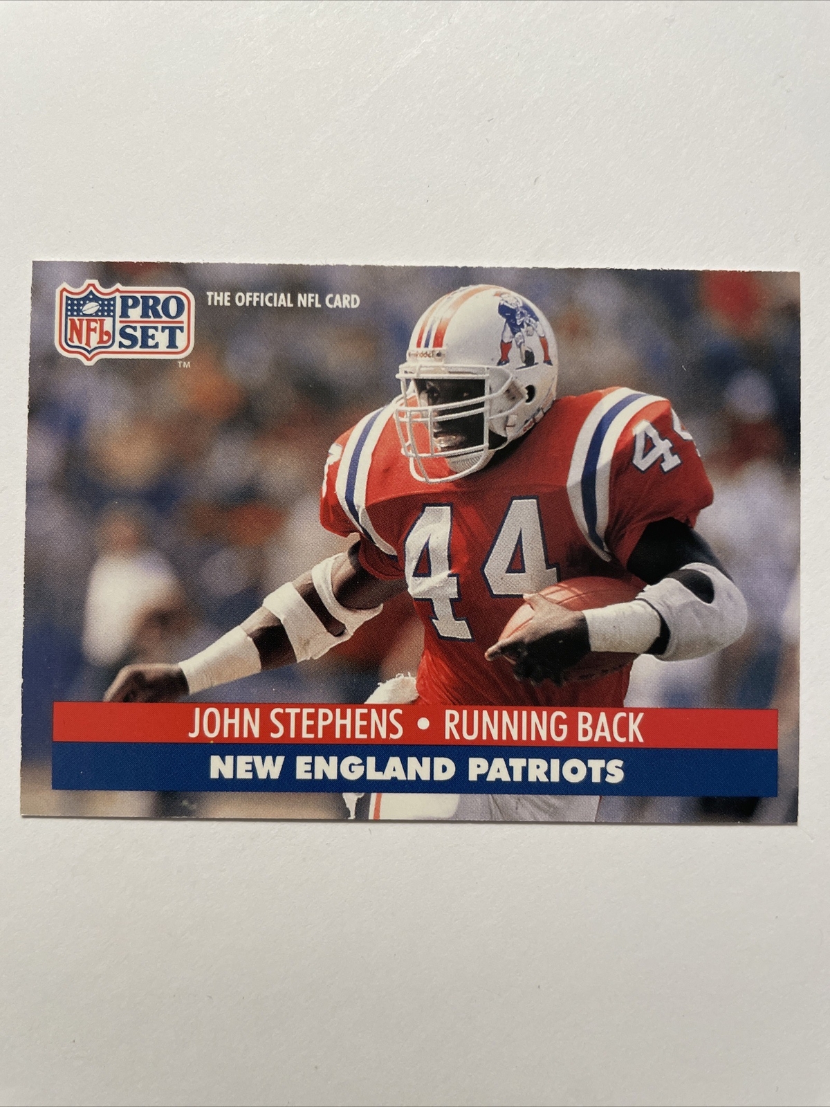1991 Pro Set Football Card #233 John Stephens NFL New England Patriots ...