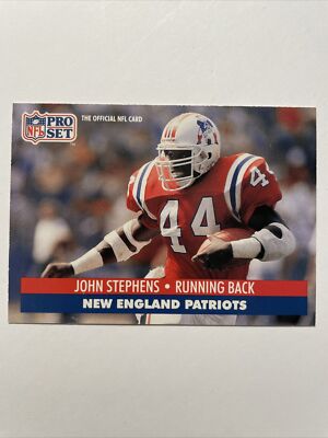 1991 Pro Set Football Card #233 John Stephens NFL New England Patriots ...