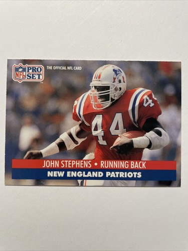 1991 Pro Set Football Card #233 John Stephens NFL New England Patriots ...