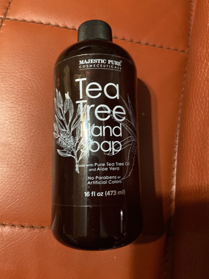 Majestic Pure Tea Tree Hand Soap - Liquid Hand Wash with Pure Aloe Vera ...