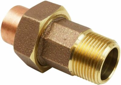 Lead Free Cast Brass Copper Union Fitting w/ Sweat to Male Thread CxM 3 ...