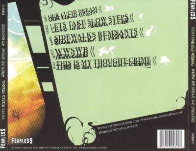 YESTERDAYS RISING - WHEN WE SPEAK, WE BREATHE NEW CD 714753006928| eBay