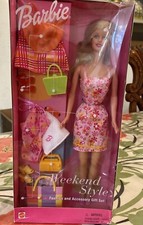 Barbie Weekend Style Doll Fashions & Accessory Gift Set 2001 Mattel ...