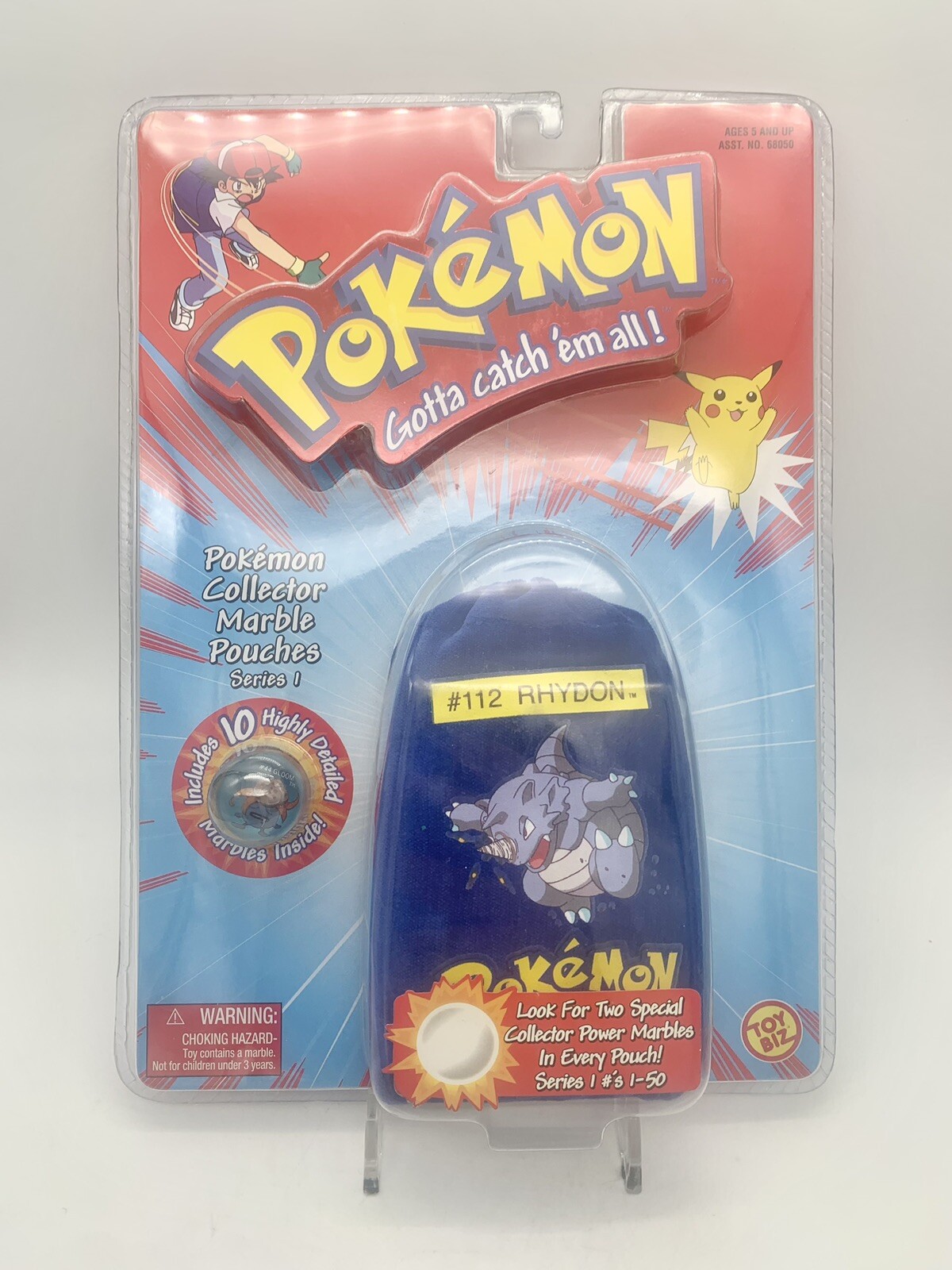 Pokemon Collector Marble Pouches Series 1 Blue RHYDON GLOOM First ...