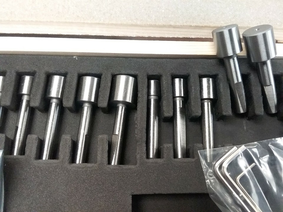 39 Pcs/Set HSS Interchangeable Pilot Counterbore Set in wooden box #510 ...
