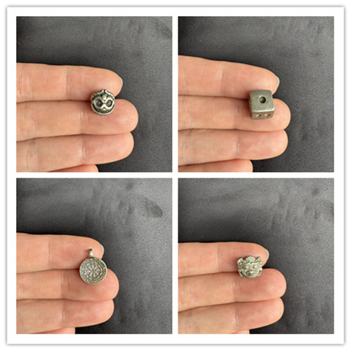 44PCS Tibetan Buddhist Bailima copper Small elements Accessory counter ...