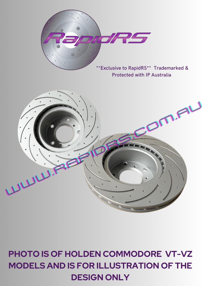 HSV VT VU VX VY VZ incl R8 Maloo Senator Clubsport Slotted Disc Brake ...