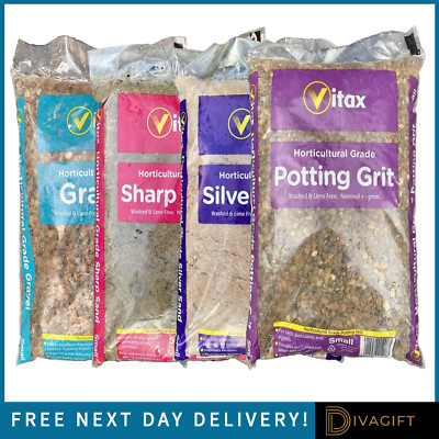 POTTING GRIT GARDEN GRAVEL HORTICULTURAL SHARP SILVER SAND SMALL BAG ...