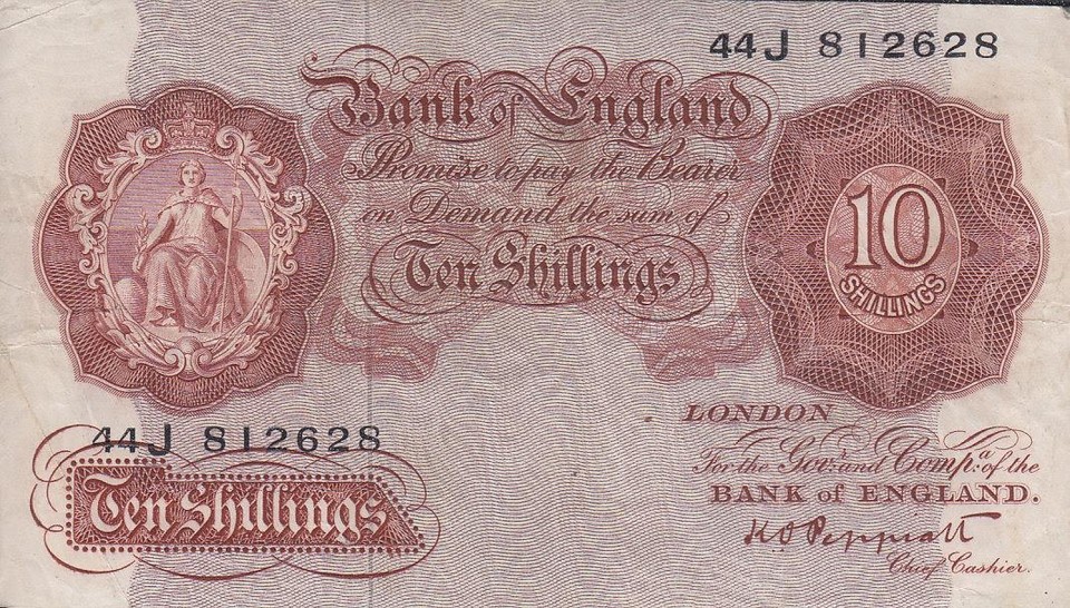 ENGLISH TEN SHILLING BANK NOTES SELECT YOUR NOTE AND CASHIER | eBay UK