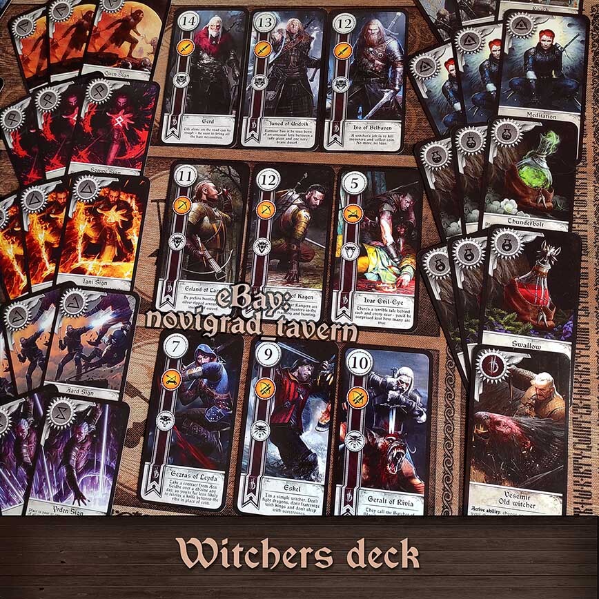 Gwent cards 2.0 - Witcher - 5 custom decks - Wild Hunt Toussaint ...