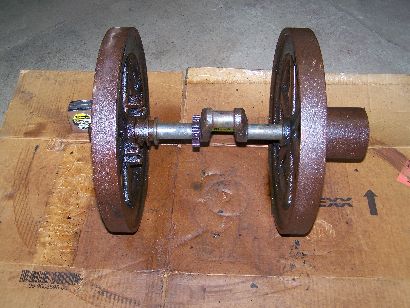 SIMPLICITY 1 1/2hp CRANKSHAFT Flywheels Hit Miss Engine Steam Tractor ...