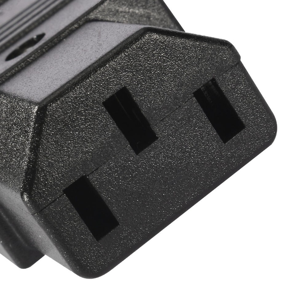 3pcs AC250V 10A Female 3Terminals Panel Mount IEC320 C13 Plug Adapter ...