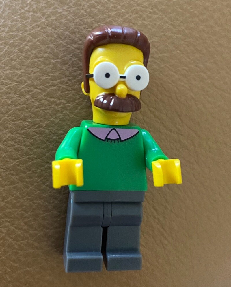 LEGO The Simpsons Ned Flanders Minifigure Mini Figure | eBay