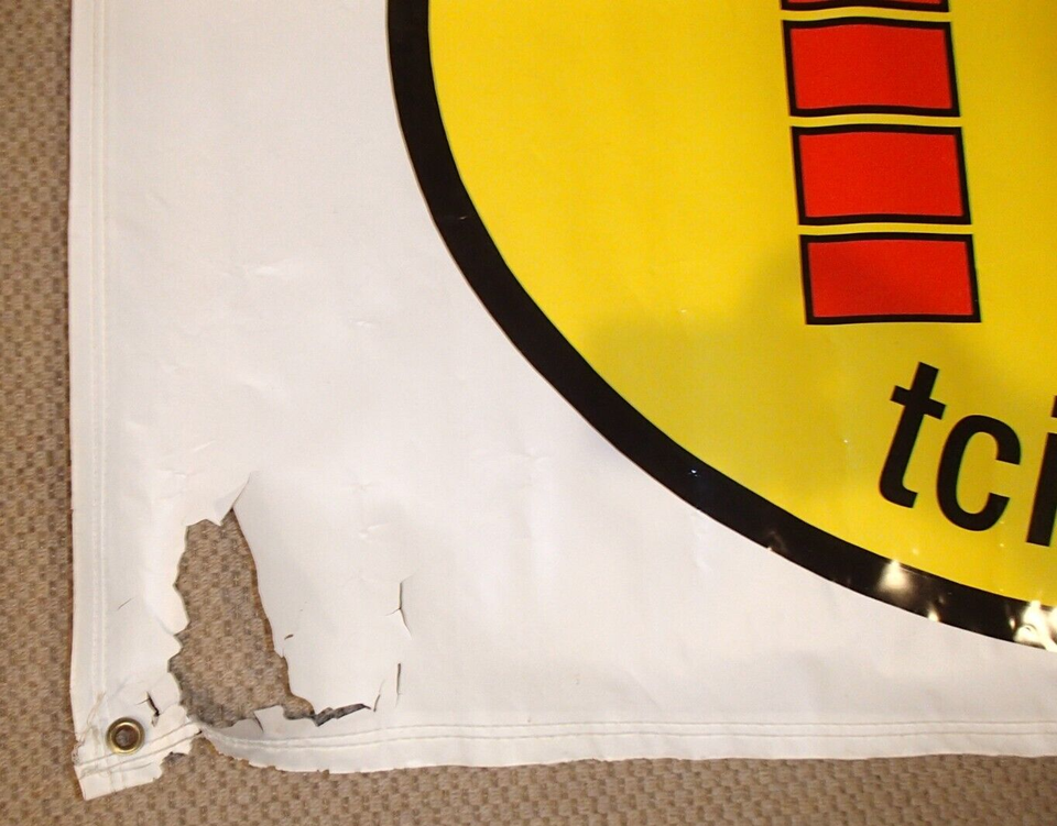 TCI Auto Garage Race Fans Banner White Car Auto Racing Vinyl Banner 36 ...