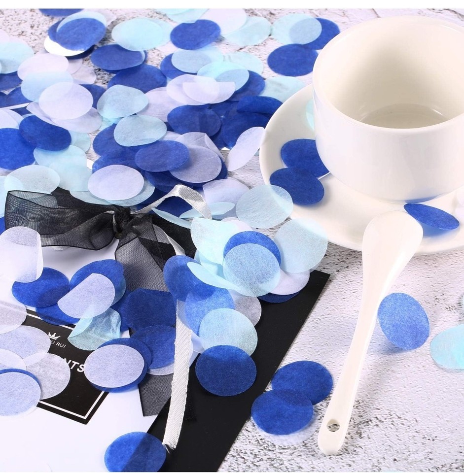Round Tissue Paper Table Confetti Dots for Wedding Birthday Party ...