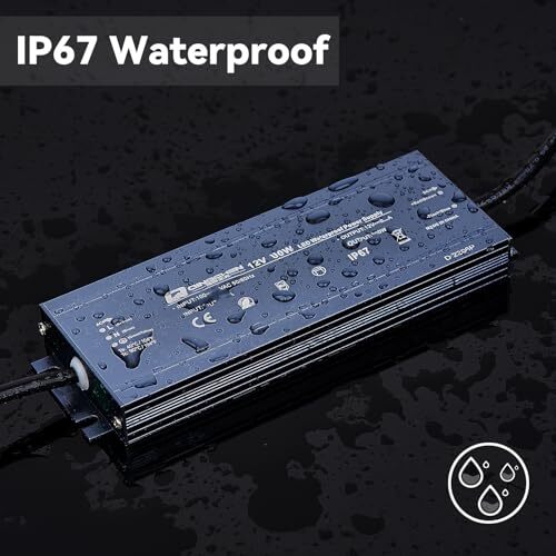 LED Power Supply 200W Waterproof IP67 12V DC 16.7AAC to DC Transformer ...
